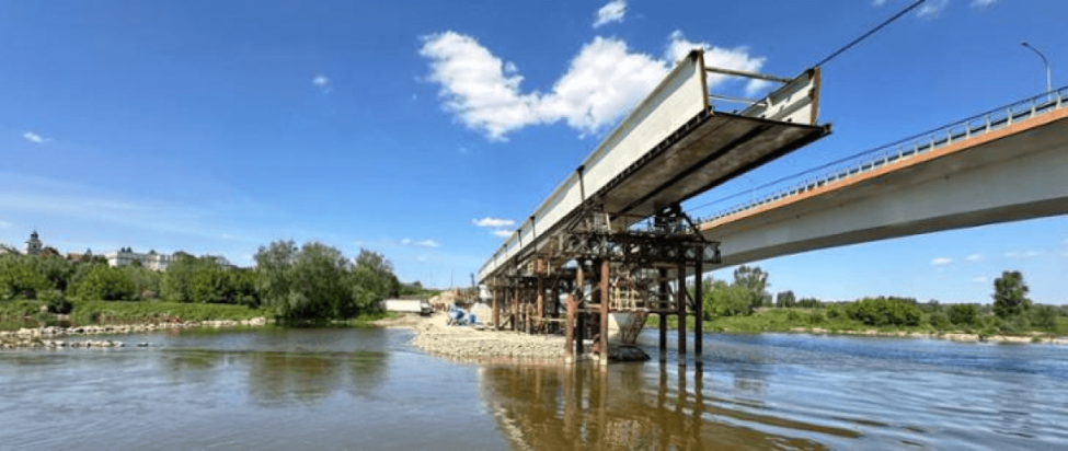 Trwa budowa mostu w Sandomierzu - NBI