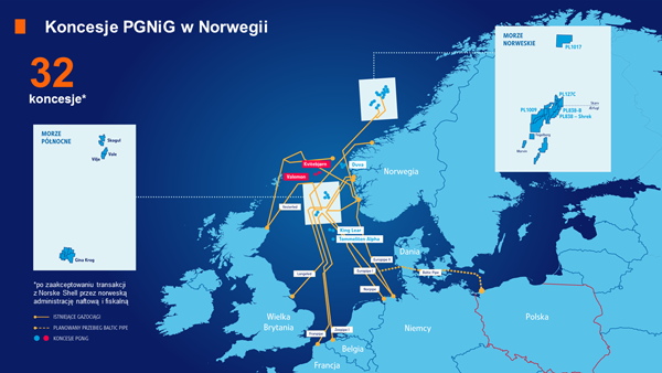 Kolejne udziały PGNiG w norweskich złożach | NBI