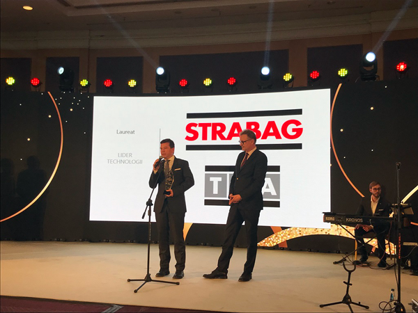 STRABAG ze statuetką Diament Infrastruktury i Budownictwa 2021 - NBI