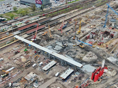 Trwa budowa stacji Warszawa Zachodnia - NBI
